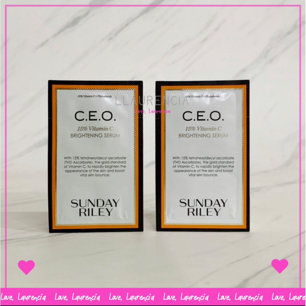 Jual Sunday Riley CEO 15% Vitamin C Brightening Serum SAMPLE / Rapid ...