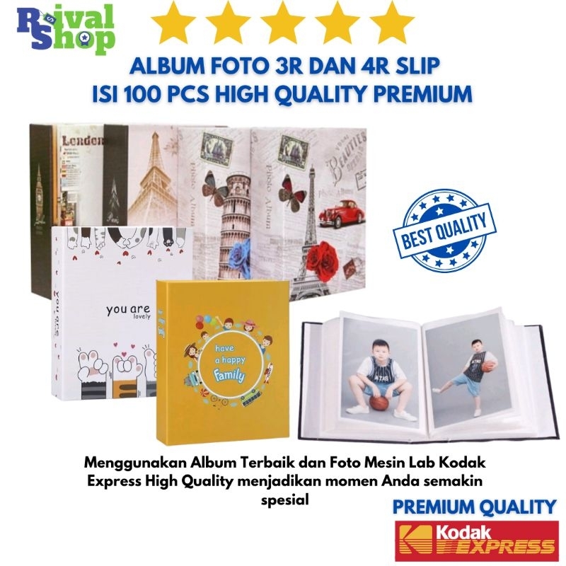 Jual ALBUM FOTO 4R dan 3R KAPASITAS 100 PREMIUM SLIP ON | ALBUM FOTO ...