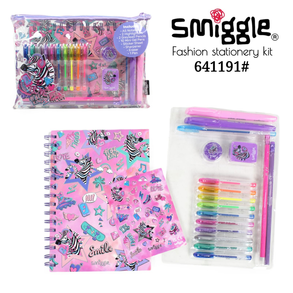Jual SMIGGLE Stationery Kit Pencil Case Gift Pack Set Dino / Unicorn ...