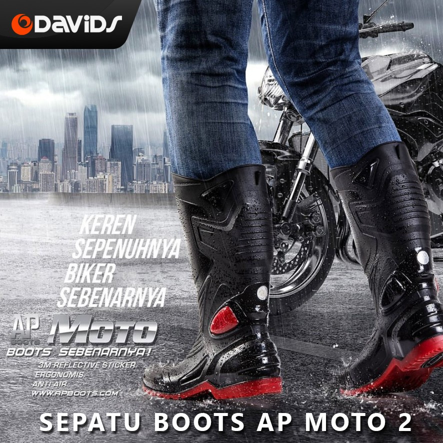 Jual AP Boots Sepatu Moto 2 Boot Biker Motor Proyek | Shopee Indonesia
