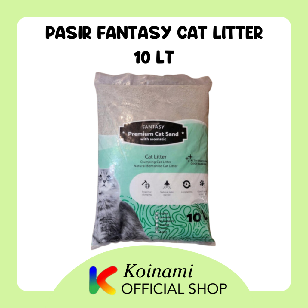 Jual FANTASY CAT LITTER 10L / PREMIUM CAT SAND / PASIR KUCING 10 LITER / PASIR WANGI / PASIR ...