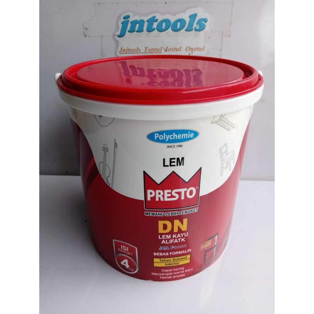 Jual lem kayu presto dn galon 4kg alifatik interior | Shopee Indonesia
