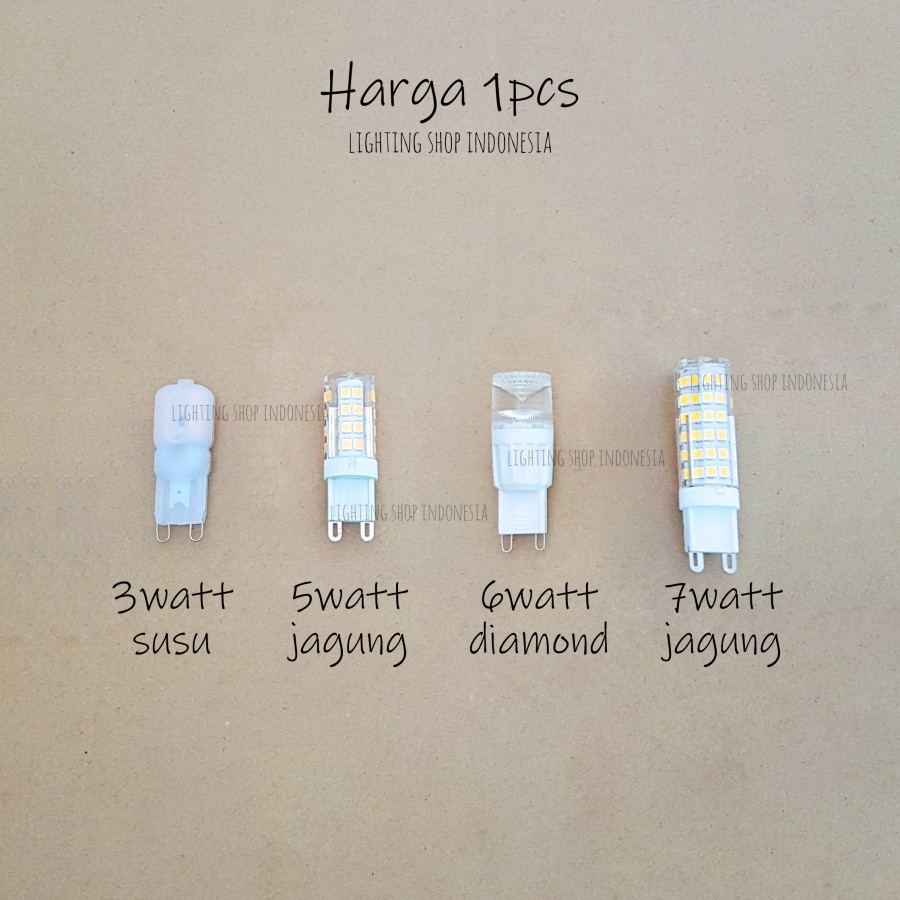 Jual Lampu halogen led kaki G9 220volt warm white 3w 5w 6w 7w | Shopee ...