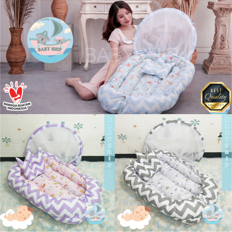 Jual Kasur Bayi Baby Nest Premium Besar Free Bantal Peyang Mahkota dan ...