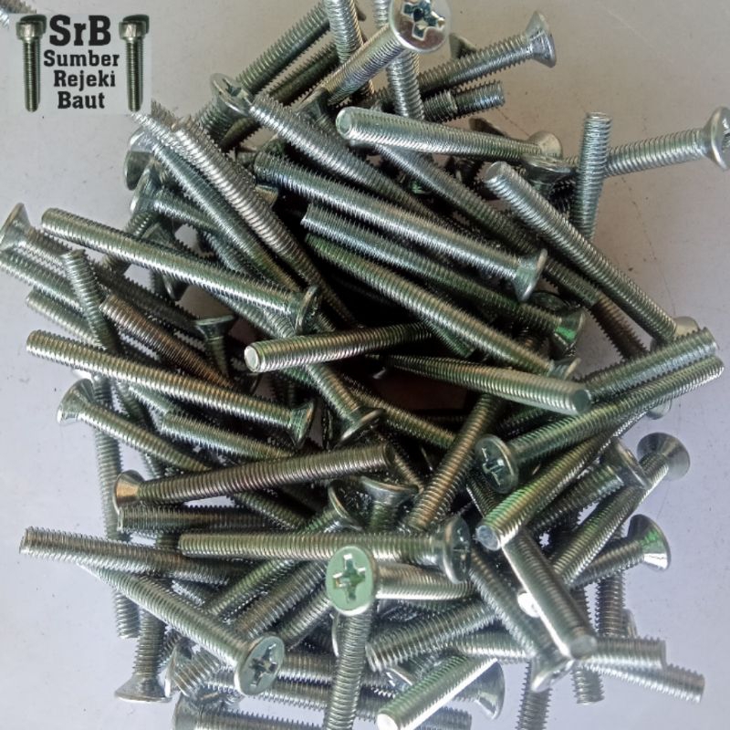Jual Baut Jf M3 ×30 Galvanis (25 pcs) | Shopee Indonesia