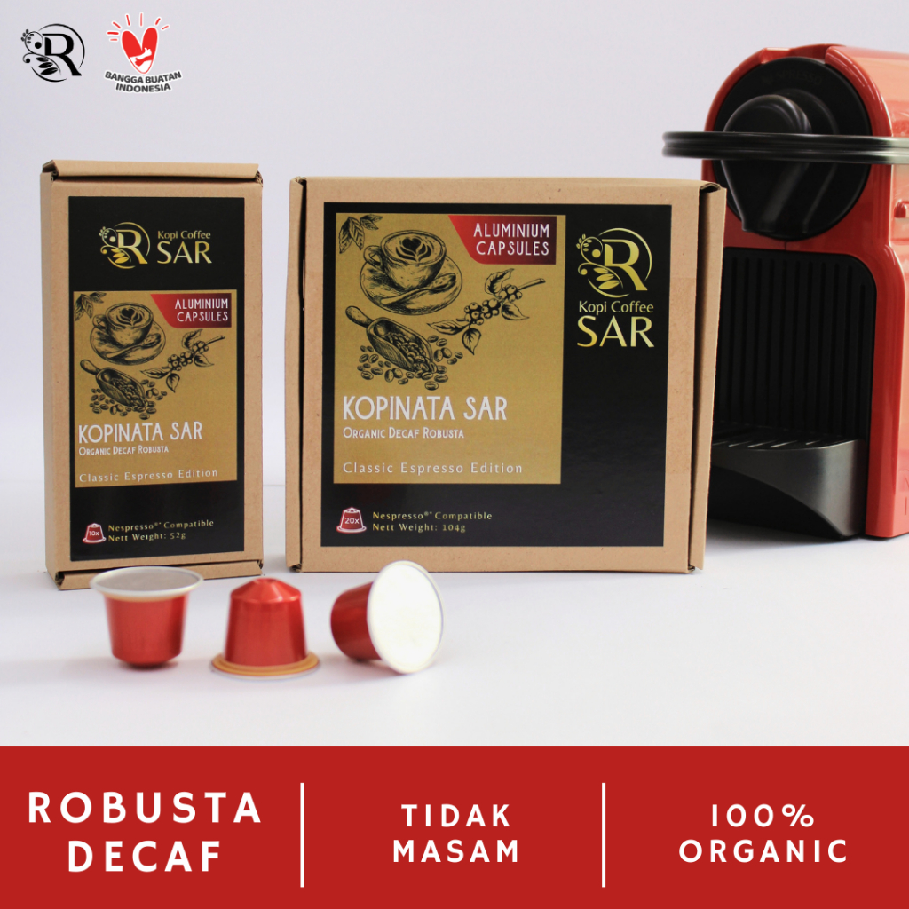 Jual Kopinata SAR - Decaf Robusta Nespresso Compatible Coffee Capsule ...