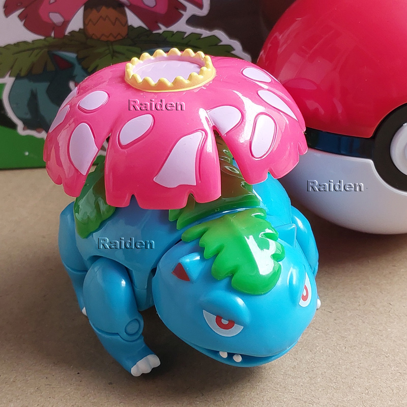 Jual Mainan Pokemon Venusaur Grass bisa lipat jadi bola pokeball ...