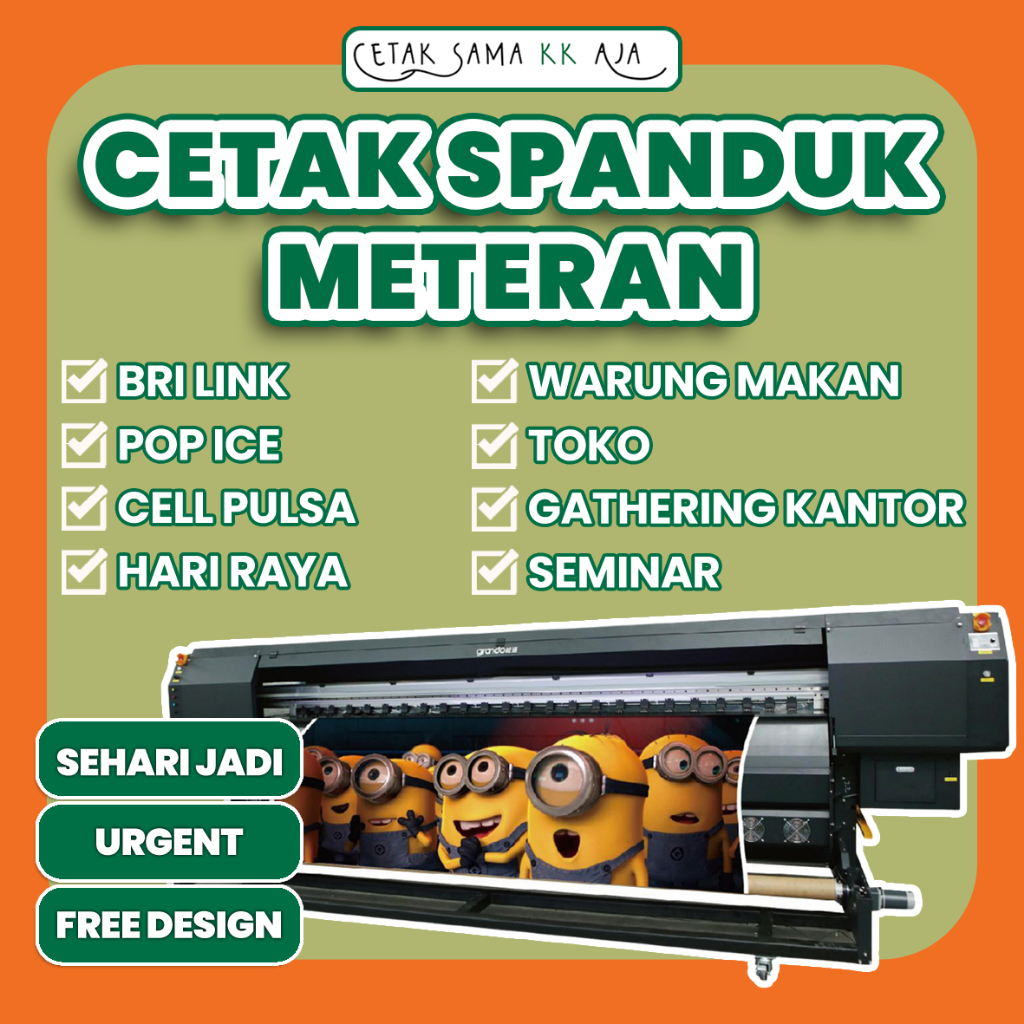 Jual CETAK SPANDUK METERAN BANNER TEBAL 280, 340 GRAM CUSTOM BACKDROP ...