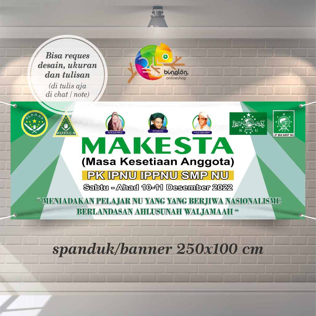 Jual 250x100 Spanduk Banner Acara Makesta | Shopee Indonesia