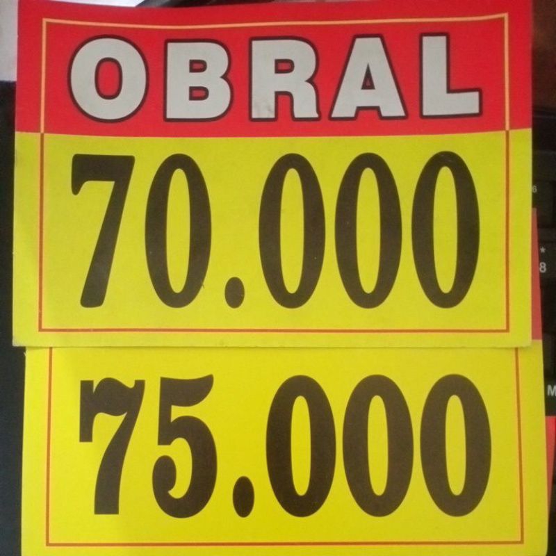 Jual kertas obral harga / Label harga | Shopee Indonesia