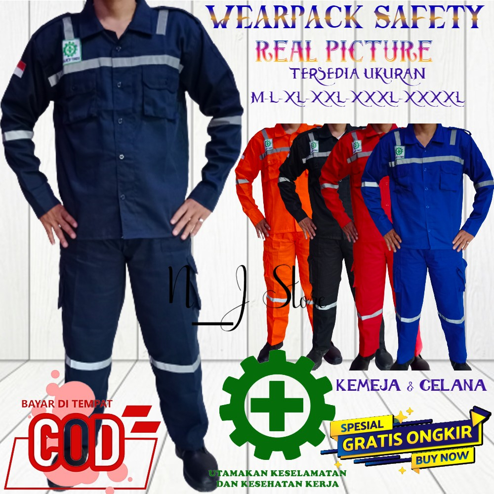 Jual TERLARIS M-4XL Wearpack PDL Setelan Baju & Celana Scotlight 1inch ...