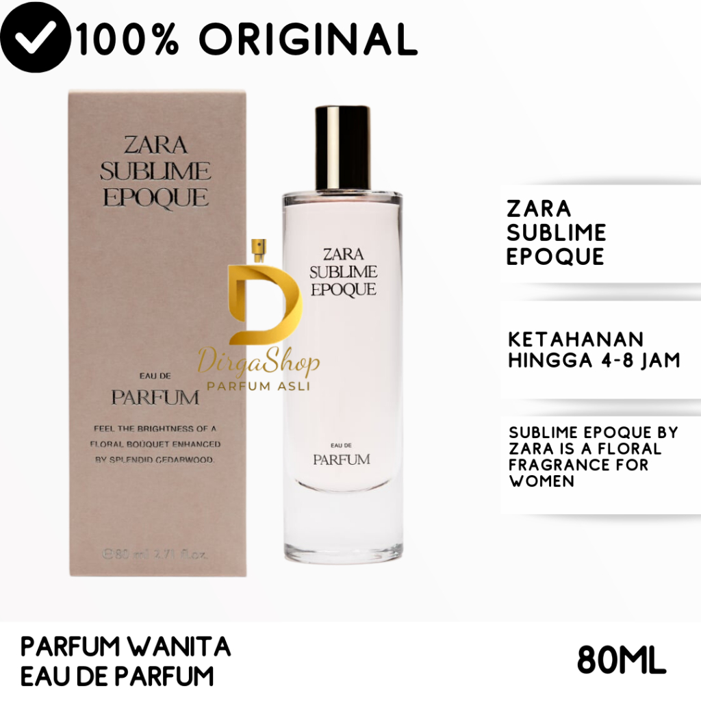 Jual Zara Sublime Epoque EDP for Woman | Shopee Indonesia