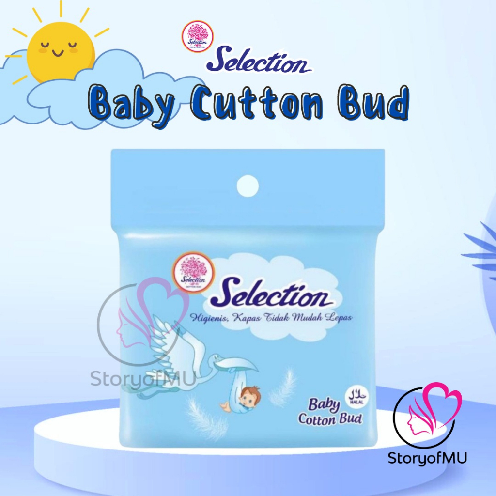 Jual SELECTION Cotton Bud BABY Isi 100pcs | Kapas Korek Kuping Bayi ...