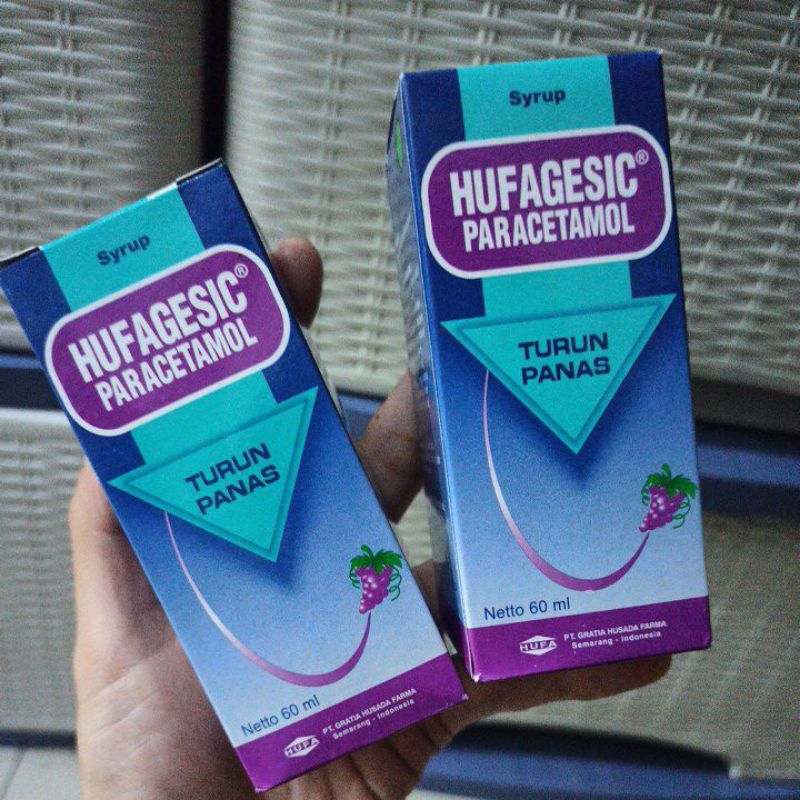 Jual Hufagesic Paracetamol Turun Panas Sirup Syrup Rasa Anggur 60ml 60 ...