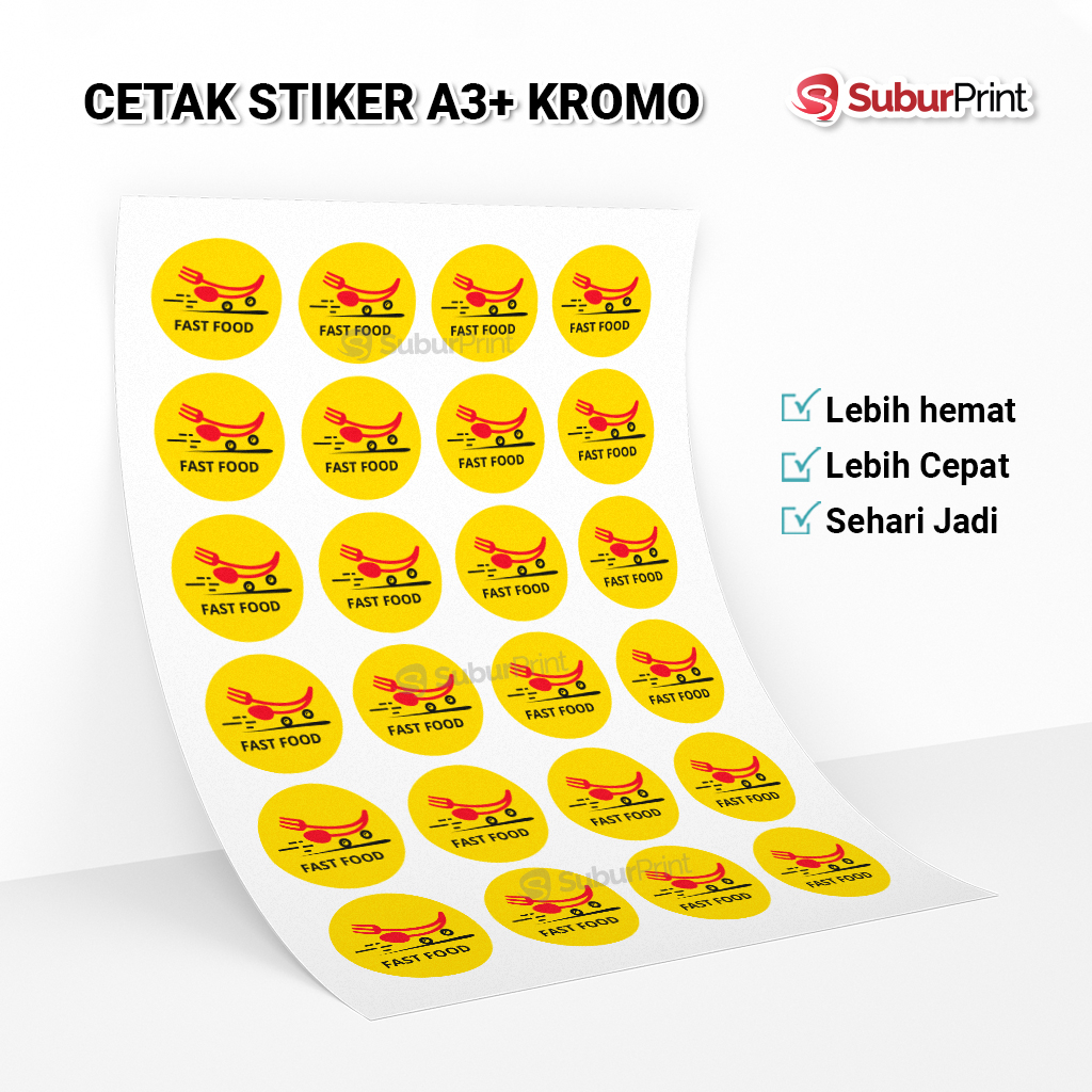 Jual Print Cetak Stiker A3+ Chromo Lembaran Murah Sehari Jadi Cocok ...