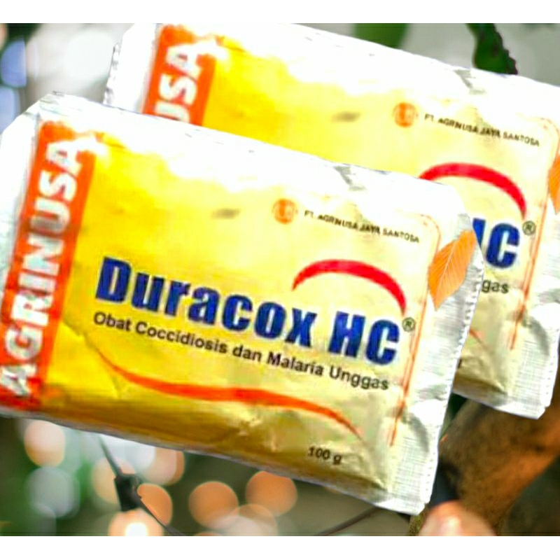 Jual DURACOX HC 100 gr obat ayam ternak unggas anti koksi dan malaria ...