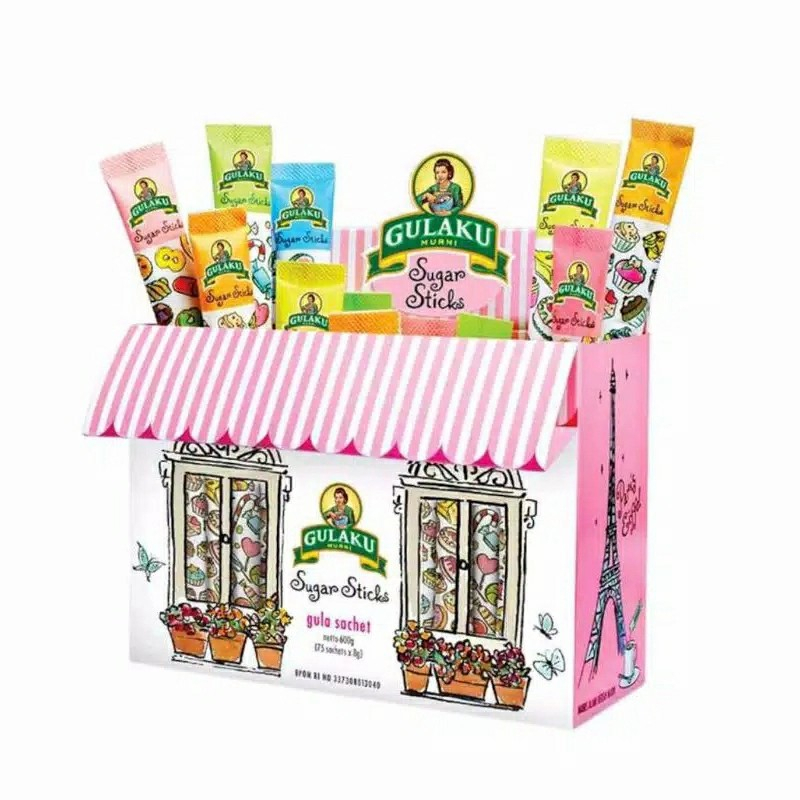 Jual GULAKU STICKPACK PARIS BOX 600 GR (ISI 75 SACHET X 8GR) | Shopee ...