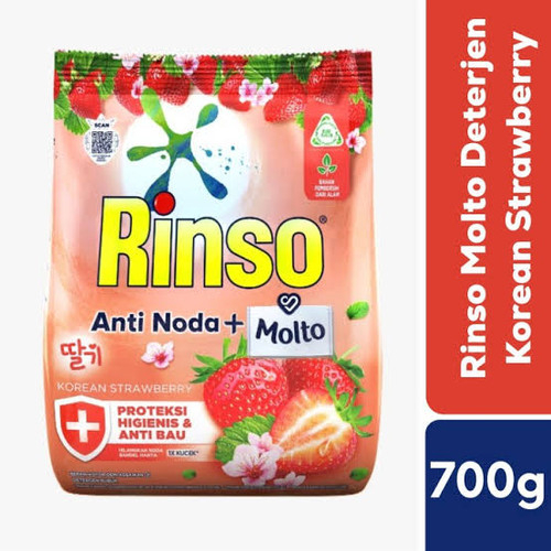 Jual RINSO MOLTO KOREAN STRAWBERRY POWDER 700G | Shopee Indonesia