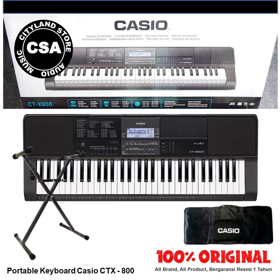 Jual Piano Keyboard Casio CT-X800/ CTX800/ CTX 800 Original Resmi ...
