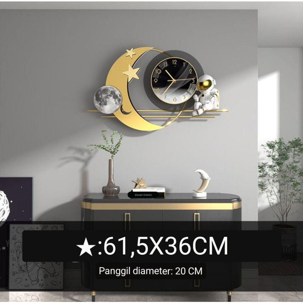 Jual Astronout Wall Clock / Jam Dinding astronot / Jam Dinding Dekorasi ...