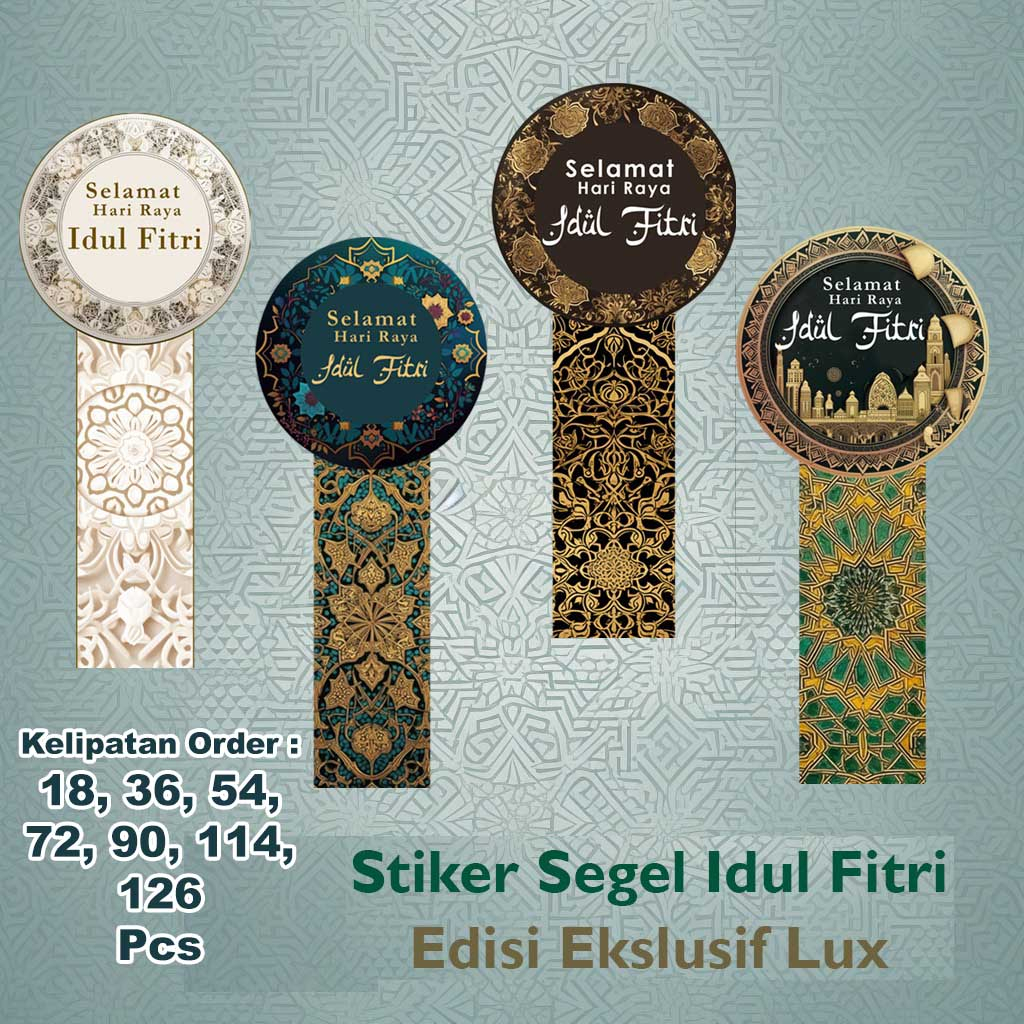 Jual Sticker Toples Lebaran Idul Fitri - Label Toples kue - Lux ...