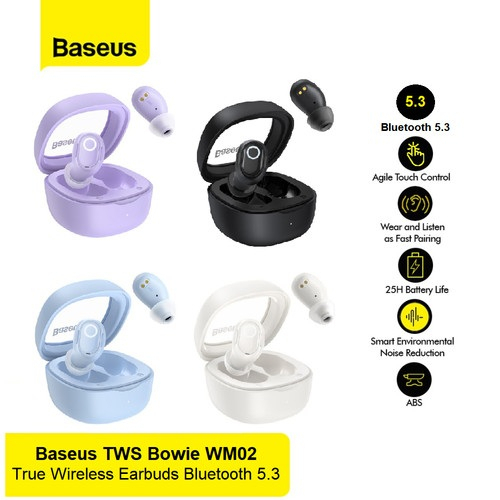 Jual Baseus TWS True Wireless Bluetooth Earphone Earbuds Encok Bowie ...