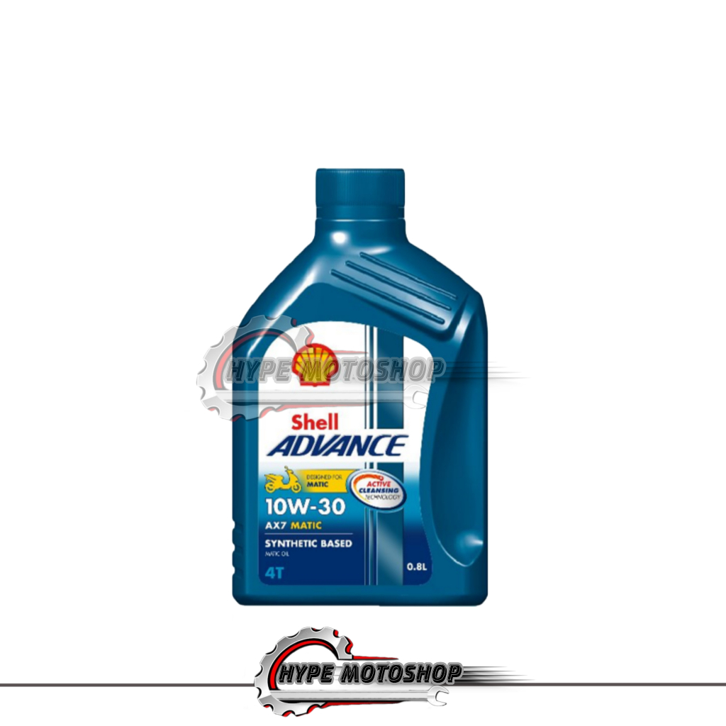 Jual SHELL ADVANCE AX7 SCOOTER 10W-40 & 10W-30 JASO-MB 0.8L & 1L 4T OLI ...