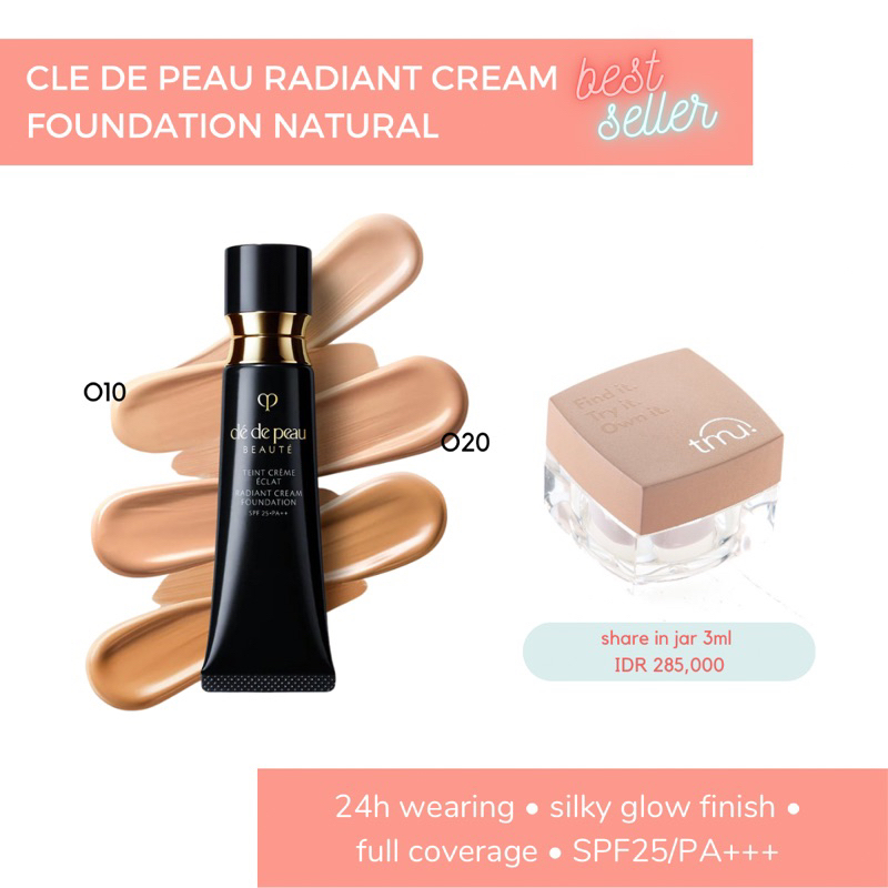 Jual CDP Radiant Cream Foundation Share in Jar | Shopee Indonesia