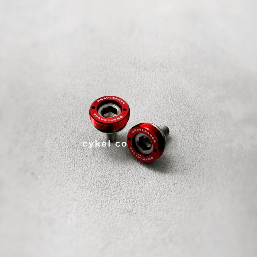 Jual gravlsauce crank arm bolt dust cap bb kotak square tapered ...