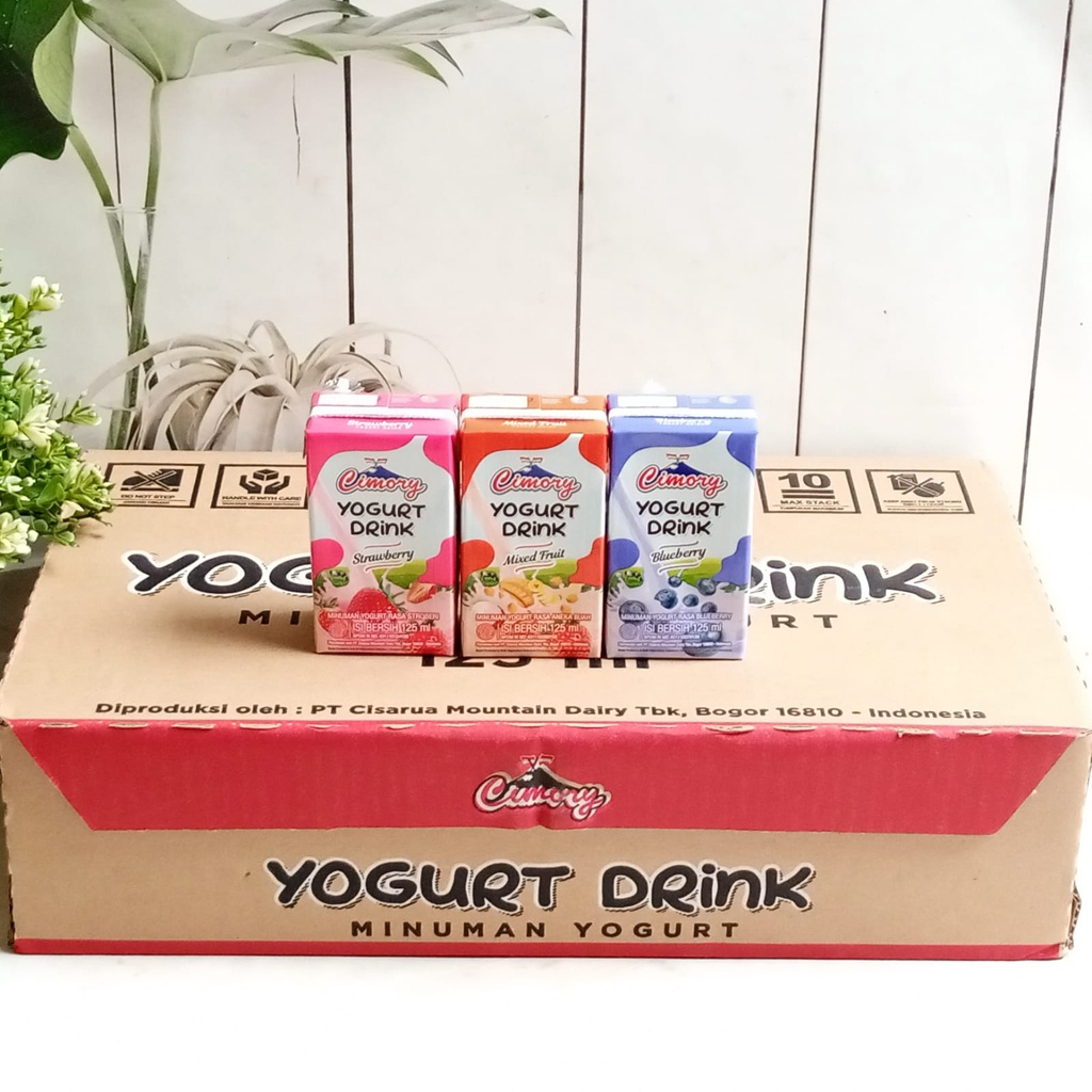Jual Cimory Yogurt Drink 125ml Kartonan Isi 40 Pcs (Blueberry/Strawberry/Mixed Fruit) | Shopee ...