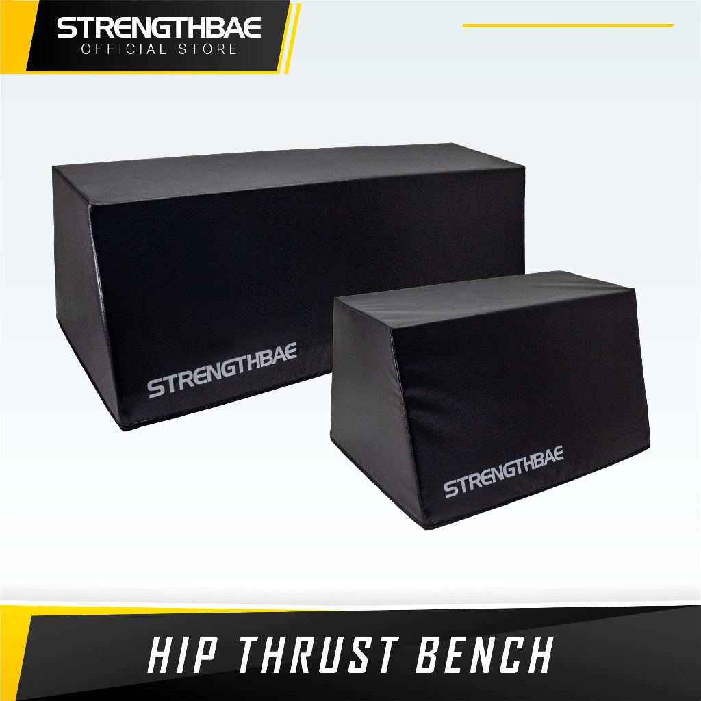 Jual Hip Thrust Bench STRENGTHBAE Box Glute Bridge Platform Booty Pad ...