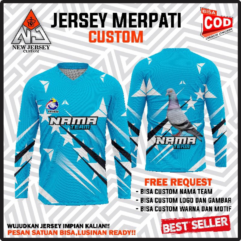 Jual Jersey merpati custom desain bebas | Shopee Indonesia