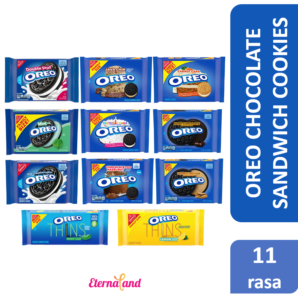Jual Oreo Sandwich Cookies - snack kukis oreo impor usa aneka varian ...