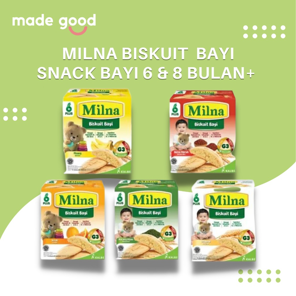 Jual MILNA BABY BISCUIT 130 GR(KEMASAN LAMA) & 110 GR(KEMASAN BARU ...