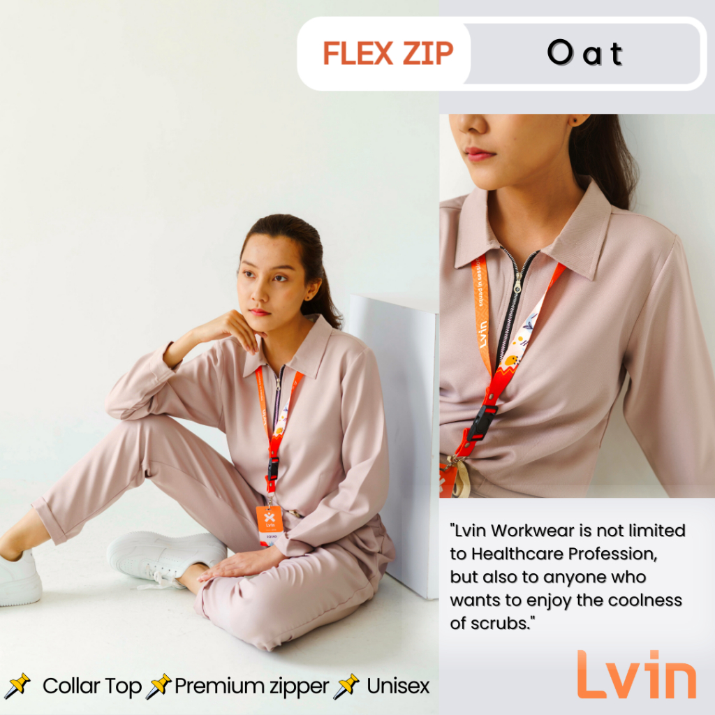 Jual [ Lvin ] FLEX FIT ZIPPER - Baju OKA Lengan Panjang / Baju Jaga ...