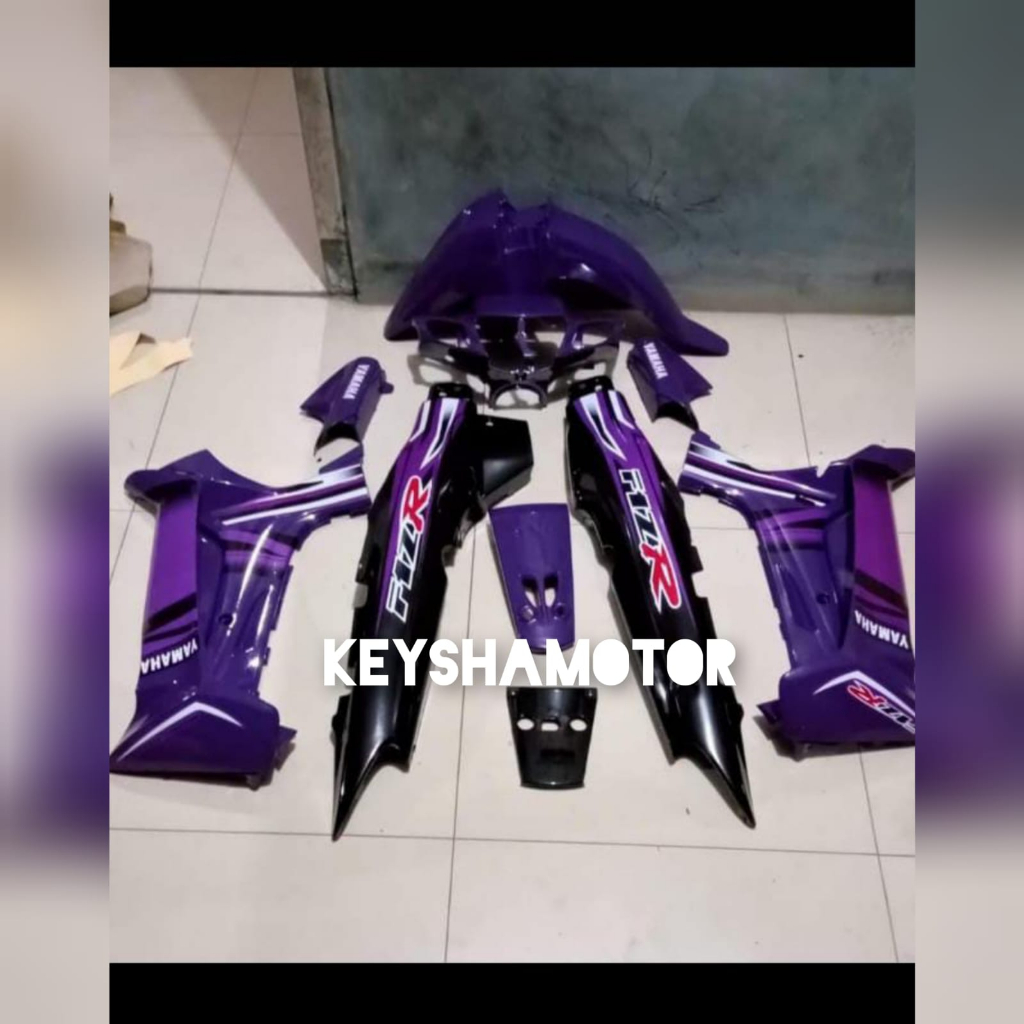 Jual PAKET FULL BODY HALUS YAMAHA FIZ R HITAM UNGU | Shopee Indonesia