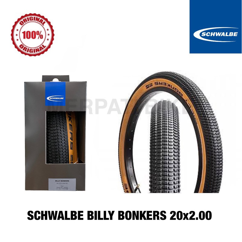 Jual Schwalbe Billy Bonkers Kevlar Tire Ban Luar Sepeda Schwalbe Billy Bonkers 20x2.00 | Shopee ...