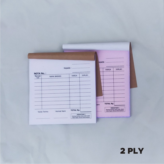 Jual Nota Penjualan Kontan Kecil Jual Beli Kosongan Kertas Buram ...