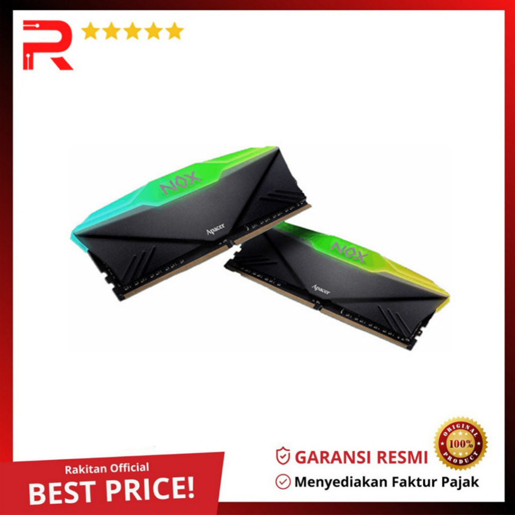 Jual Memory Apacer ddr4 Nox RGB Aura2 32GB (2X16GB) PC25600 3200Mhz ...