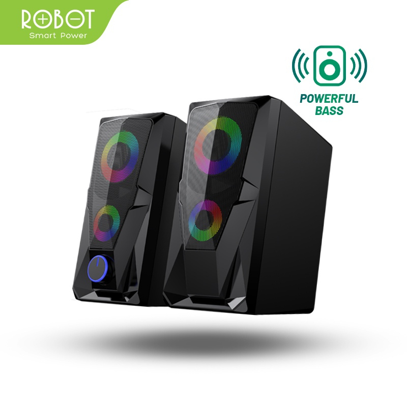 Jual ROBOT Speaker USB RS200 Multimedia Portable Music Speaker Gaming ...