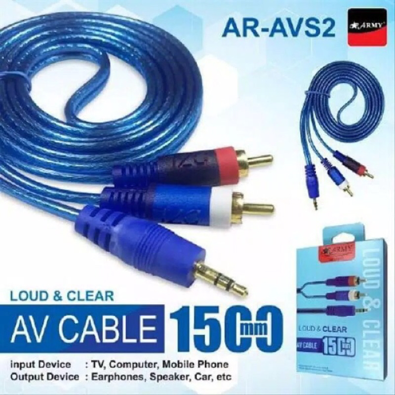 Jual Kabel Audio Jack Army 3.5mm 2 in 1 | Shopee Indonesia