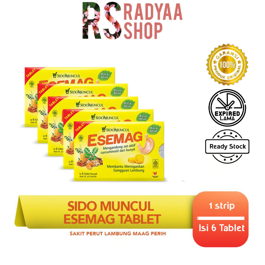 Jual Sido Muncul Esemag Tablet - Sakit Perut Lambung Maag Perih ...