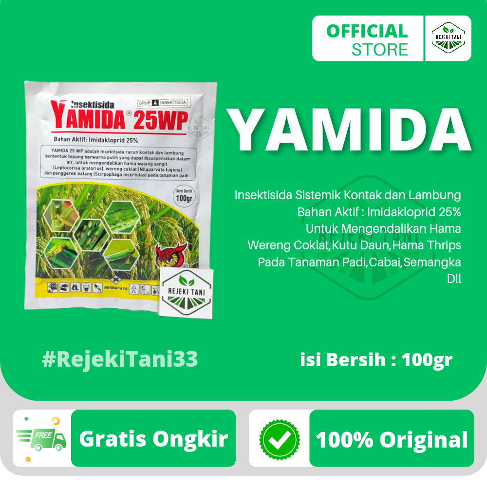 Jual Insektisida Yamida 25WP 100gr Racun Kontak dan Lambung Bersifat ...