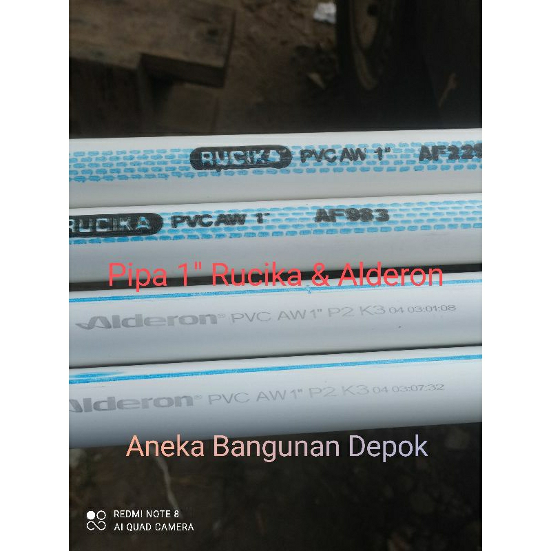 Jual PIPA Pralon 1 inch PVC MERK RUCIKA & ALDERON 1 BATANG | Shopee ...