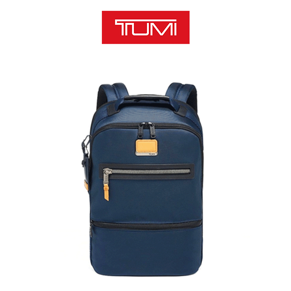 Jual T U M I Alpha Bravo Essential Backpack - Navy | Shopee Indonesia