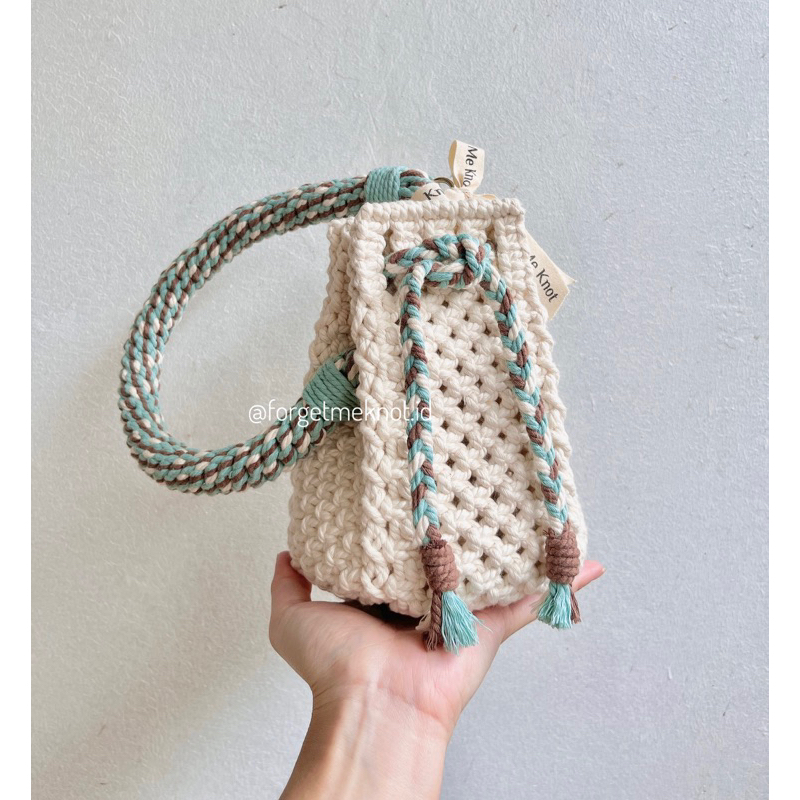 Jual MEDIUM - Caterpillar Macrame Bucket Bag / Tas Makrame | Shopee ...