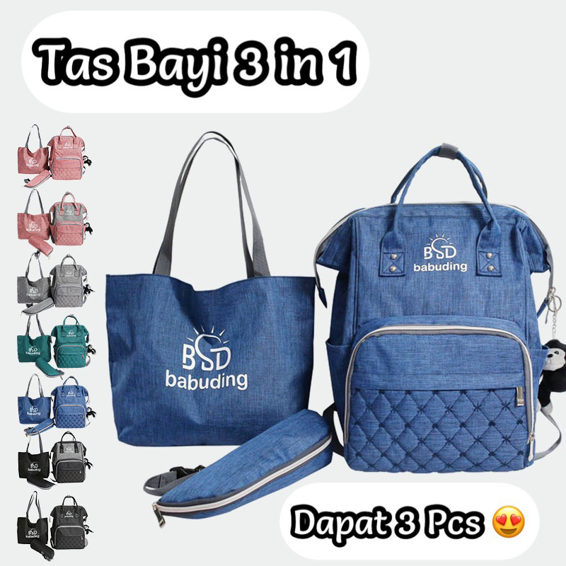 Jual TAS BAYI 6019 - RANSEL BAYI 3 IN 1 MULTIFUNGSI “BSD babuding ...