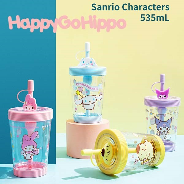 Jual Botol Minum Sedotan Sanrio/ Tumbler Sanrio x Miniso/ Tumbler ...