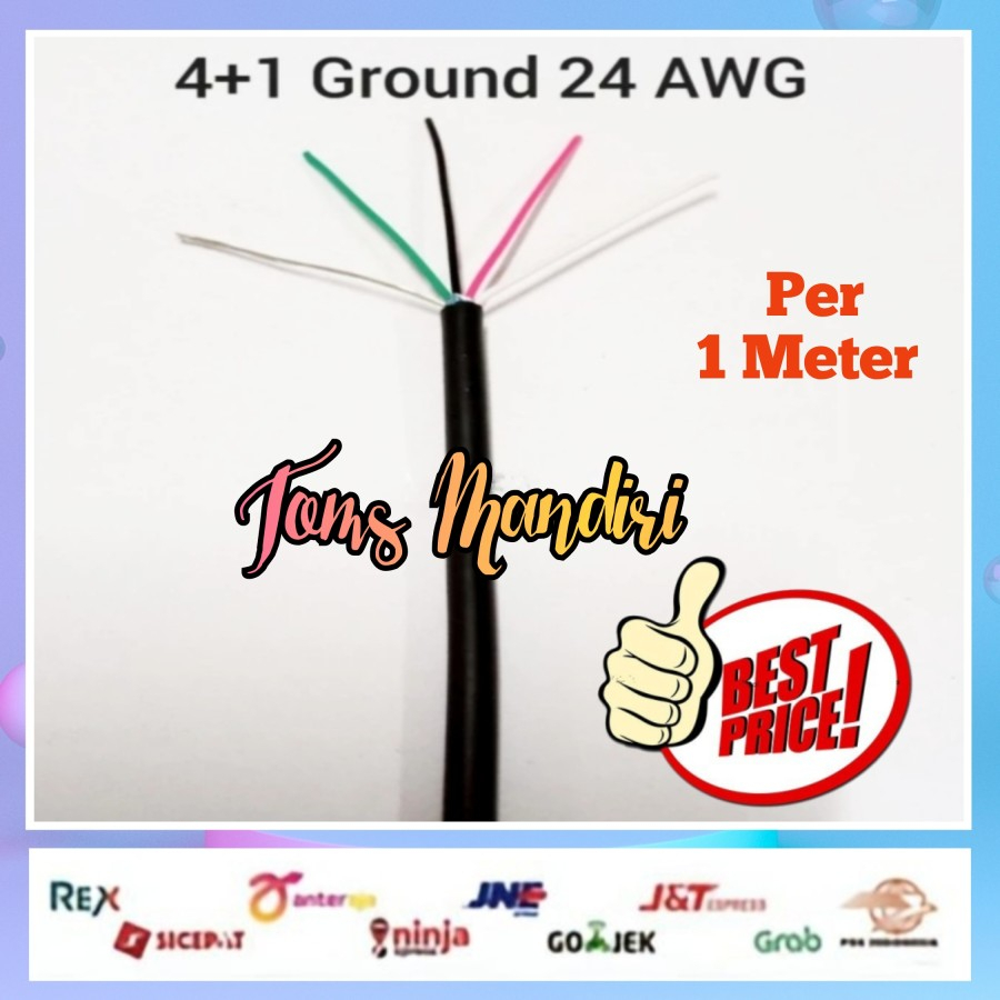 Jual Kabel Data Sensor isi 4 Serabut 24 AWG Brother Union 1 MTR ...
