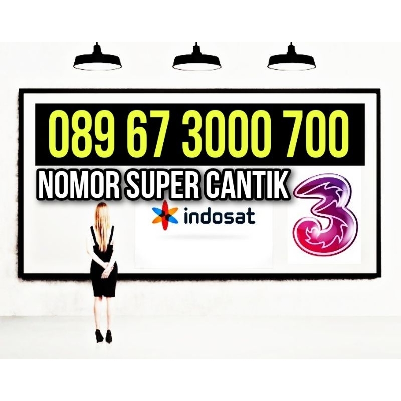 Jual Nomor Super Cantik Tri Seri Nominal Uang (3000700) | Shopee Indonesia